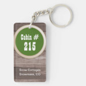 Wood Look Motel / Cabin Room Keychain | Zazzle