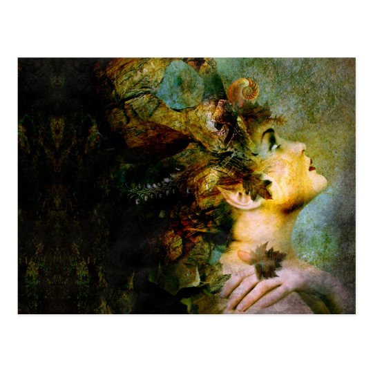 wood nymphette postcard | Zazzle.com