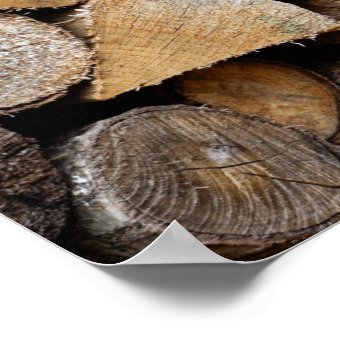 Wood Pile Poster | Zazzle