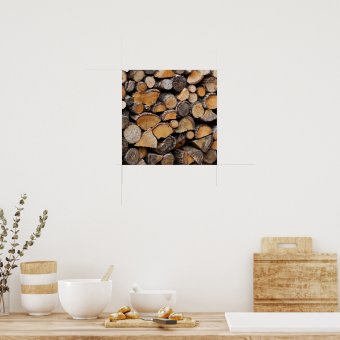 Wood Pile Poster | Zazzle