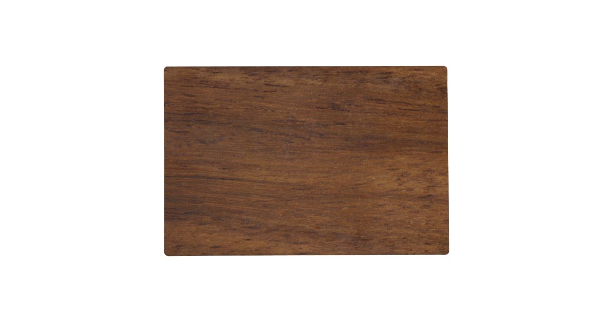 Wood Plank Plain Texture Lumber Placemat | Zazzle