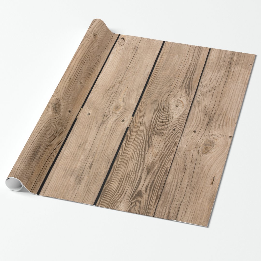 Wood Planks III Wrapping Paper | Zazzle
