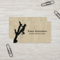 Wood Professional Tree Trimming Service Business Card | Zazzle
