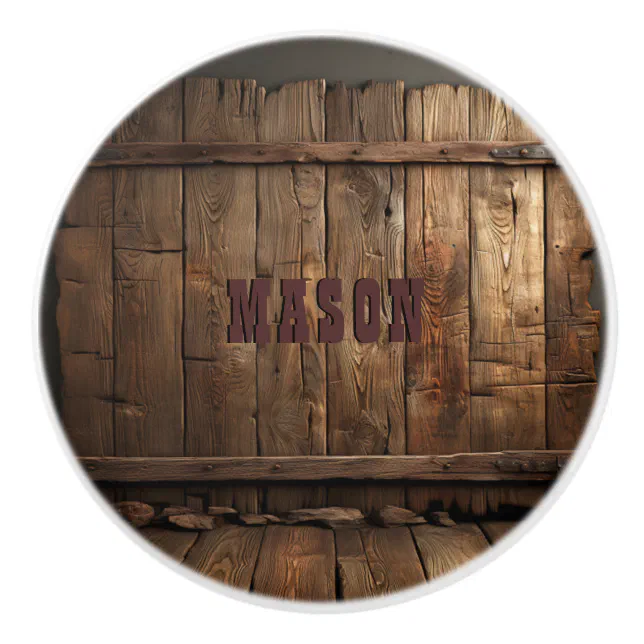 Wood Rustic Country Western Theme Ceramic Knob | Zazzle