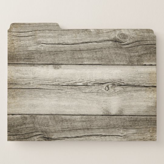 Wood Rustic File File Folder | Zazzle.com