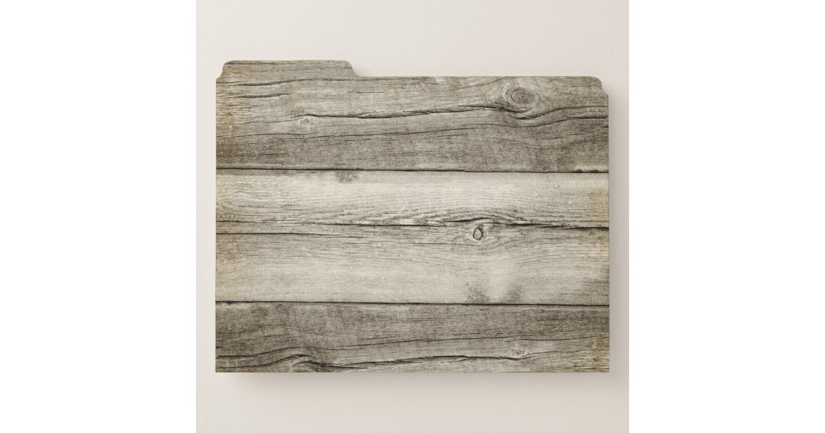 Wood Rustic File File Folder | Zazzle