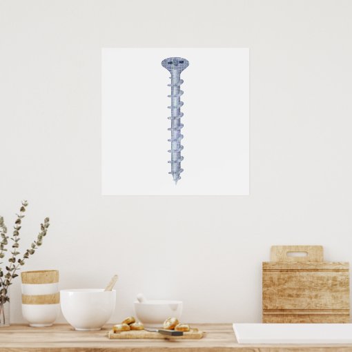 Wood Screw Poster | Zazzle