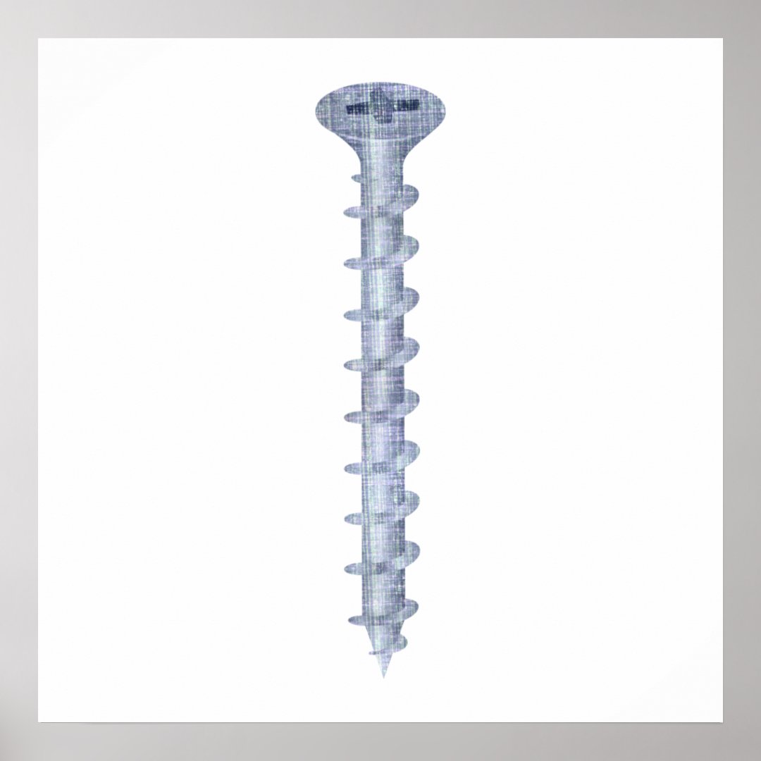 Wood Screw Poster | Zazzle