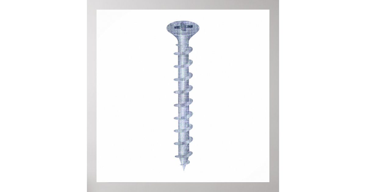 Wood Screw Poster | Zazzle