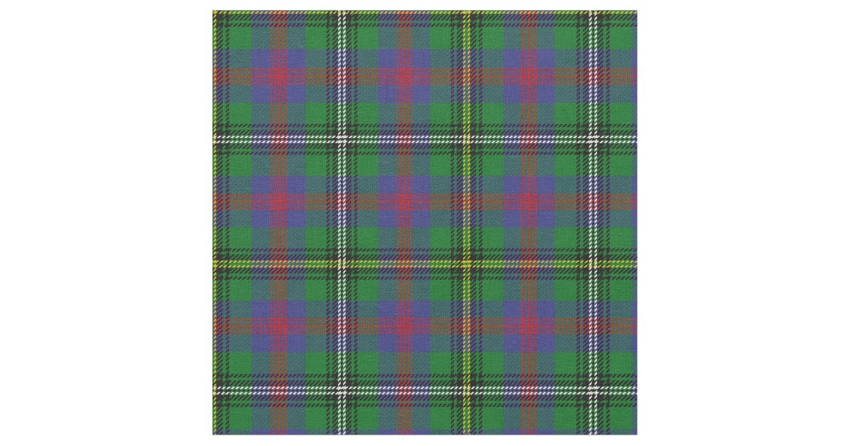 Wood Tartan Print Fabric | Zazzle