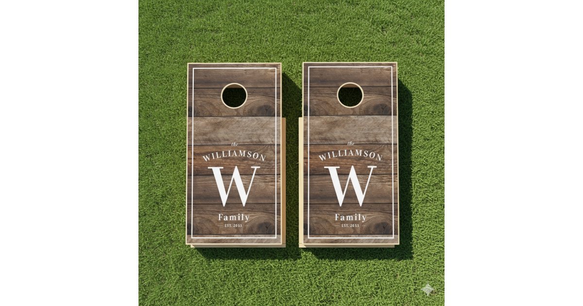 Wood Texture Zoom Virtual Background Cornhole Set | Zazzle