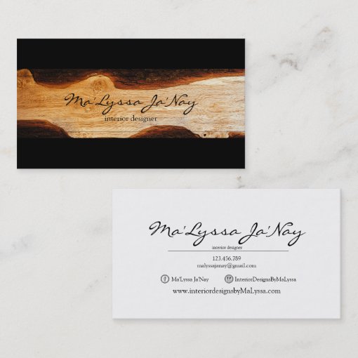 Wood Work business card | Zazzle