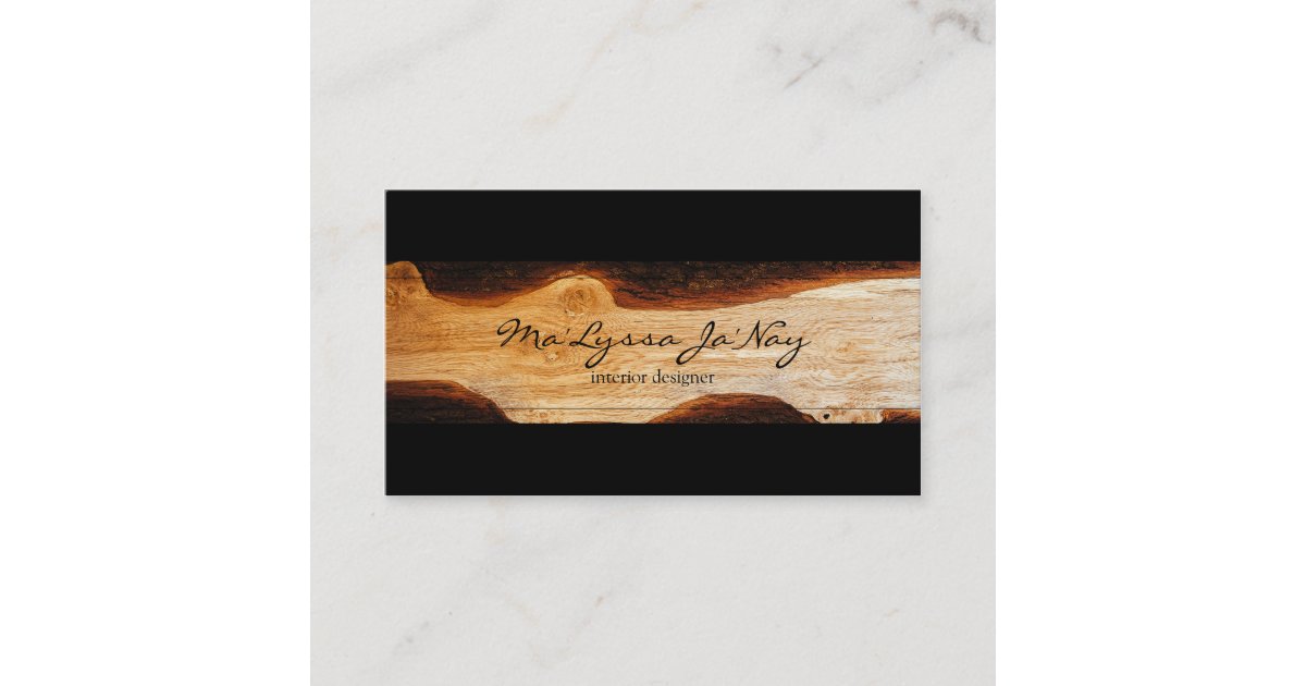 Wood Work business card | Zazzle