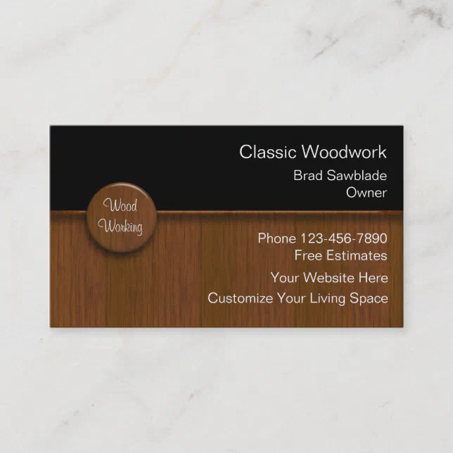 Wood Working Business Cards | Zazzle