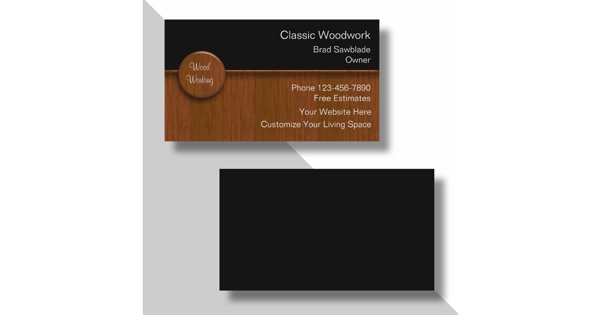 Wood Working Business Cards | Zazzle