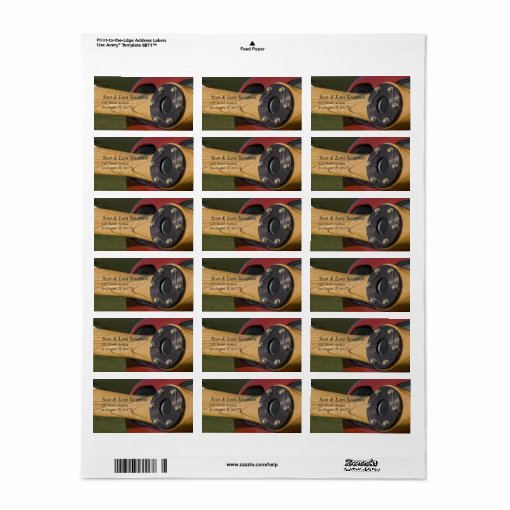 Wooden Airplane Propeller Return Address Labels | Zazzle