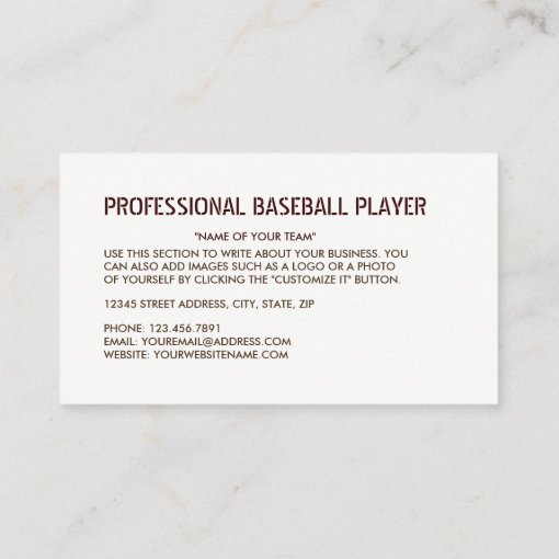 Wooden Baseball Bat & Gear, Baseball Player, Coach Business Card | Zazzle