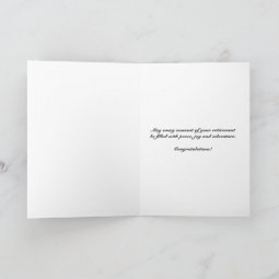 Wooden Bench, Park, Retirement Congratulations Card | Zazzle