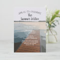 Wooden Boat Dock Summer Solstice Lake Party Invitation | Zazzle