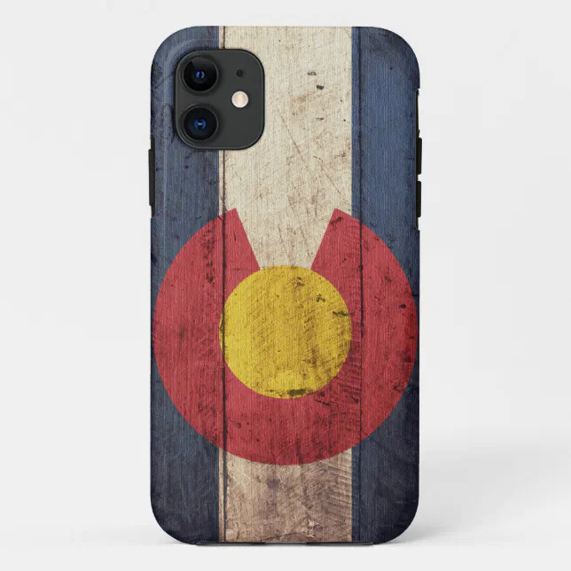 Wooden Colorado Flag iPhone 5 Case | Zazzle