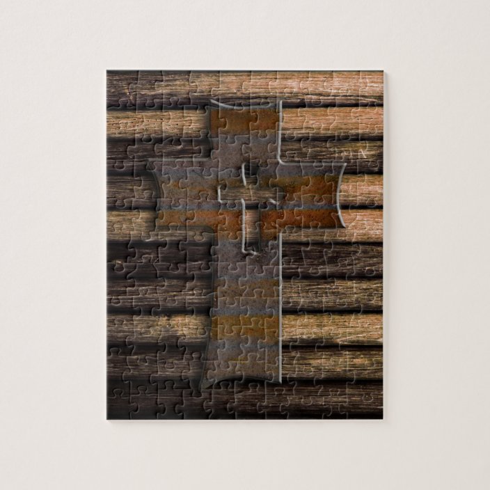 Wooden Cross Jigsaw Puzzle | Zazzle.com
