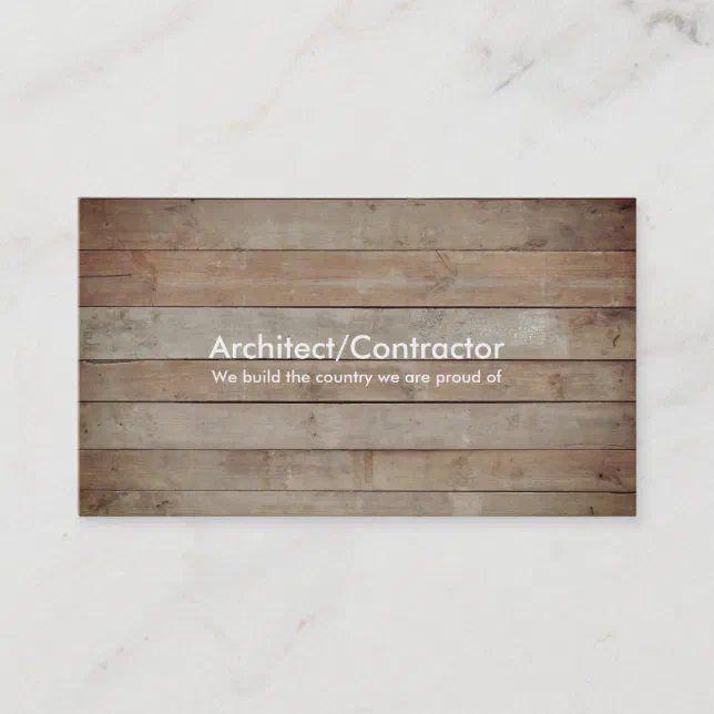 Wooden Deck Business Card | Zazzle