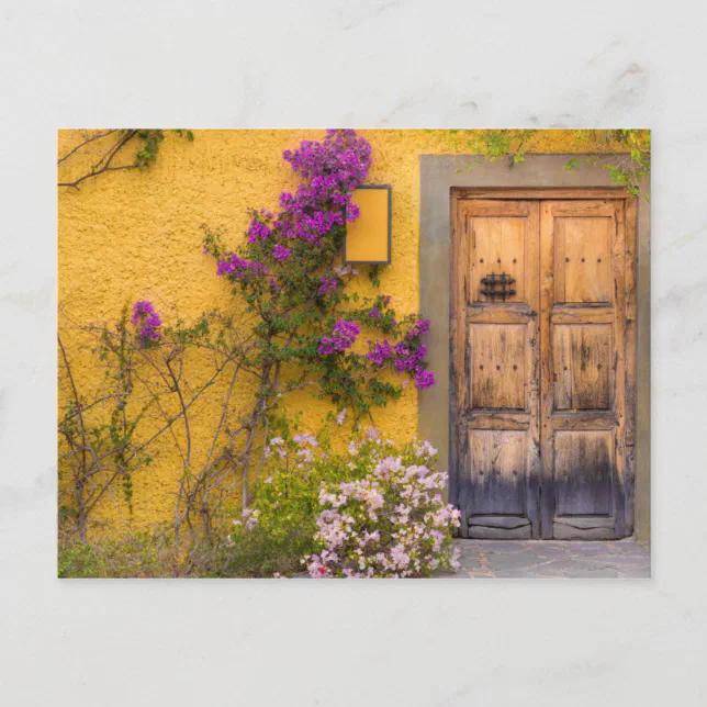 Wooden doorway postcard | Zazzle