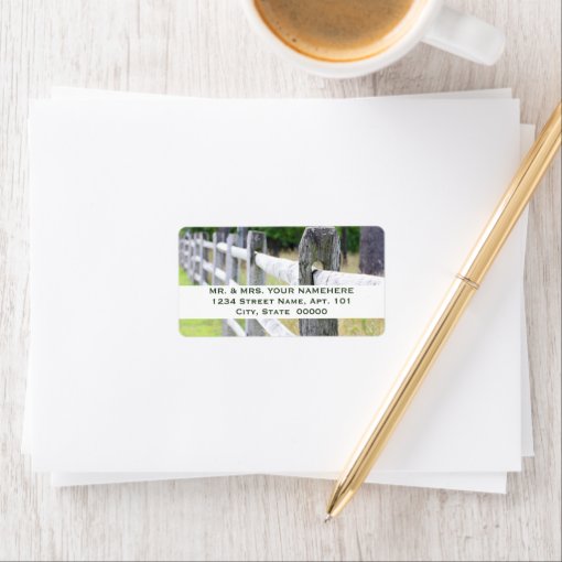 Wooden Fence Labels | Zazzle
