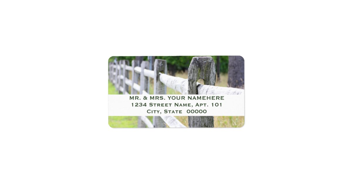 Wooden Fence Labels | Zazzle