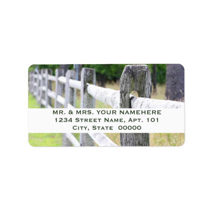 Wooden Fence Labels | Zazzle.com