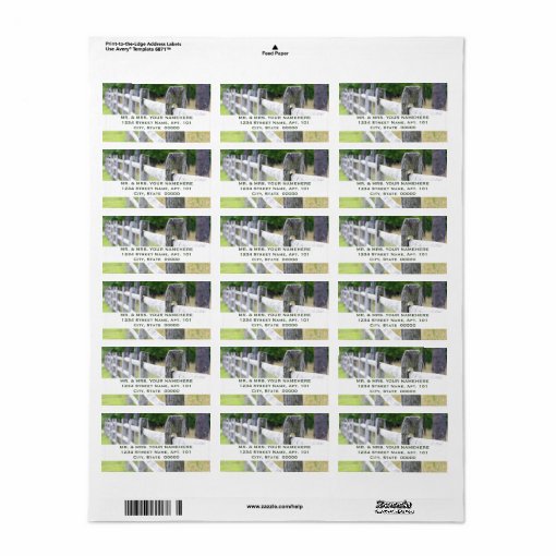 Wooden Fence Labels | Zazzle