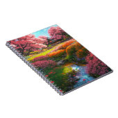 Wooden House Enveloped by a Colorful Garden Notebook | Zazzle