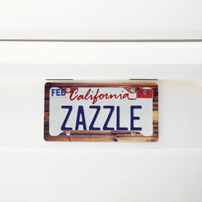 Wooden License Plate Frame | Zazzle.com