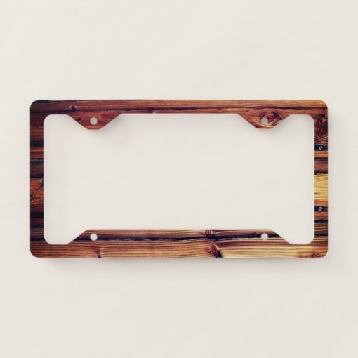Wooden License Plate Frame | Zazzle
