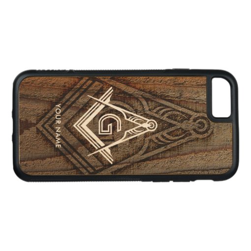 Wooden Masonic Phone Case | Freemason Gift Ideas | Zazzle