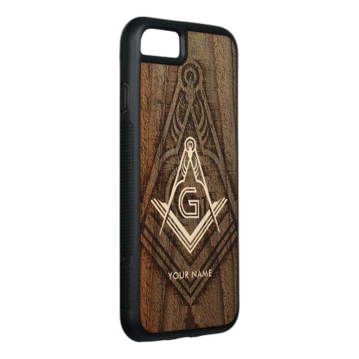 Wooden Masonic Phone Case | Freemason Gift Ideas | Zazzle