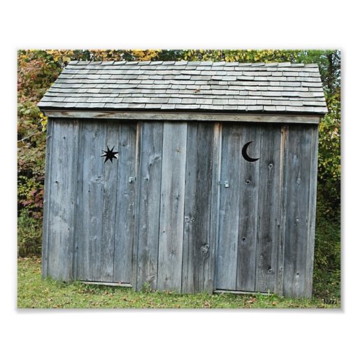 Wooden Outhouse Photo Print | Zazzle