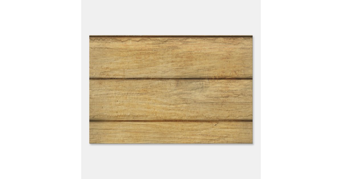 Wooden Panel Texture Yard Sign | Zazzle