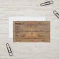 Wooden Planks Business Card | Zazzle