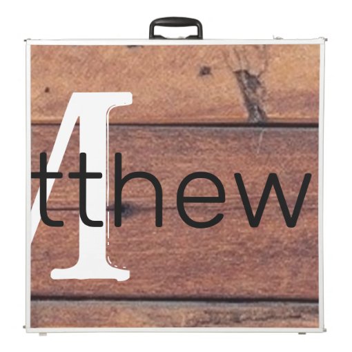 Wooden Rustic Pattern Monogrammed Personalised Beer Pong Table | Zazzle