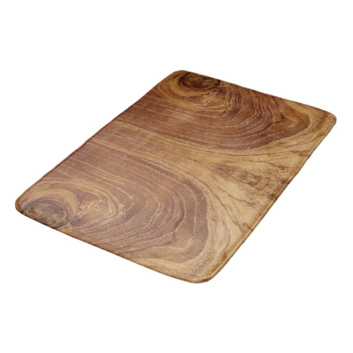 Wooden Rustic Teak Wood Texture Wood Grain Photo Bath Mat | Zazzle