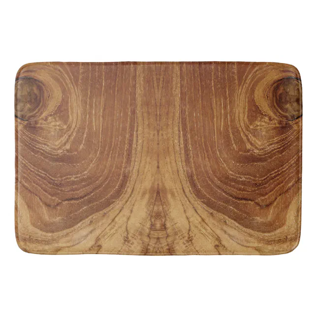 Wooden Rustic Teak Wood Texture Wood Grain Photo Bath Mat | Zazzle
