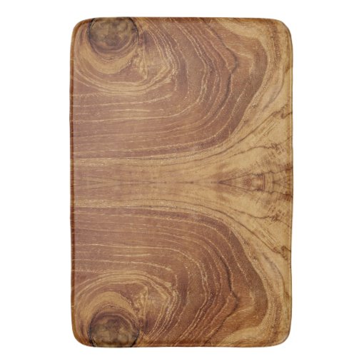 Wooden Rustic Teak Wood Texture Wood Grain Photo Bath Mat | Zazzle