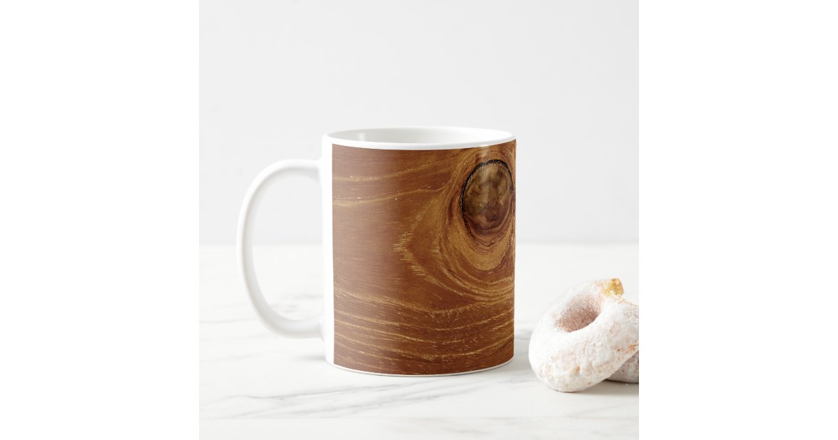 Wooden Rustic Teak Wood Texture Wood Grain Photo Coffee Mug | Zazzle