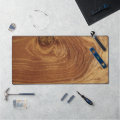 Wooden Rustic Teak Wood Texture Wood Grain Photo Desk Mat | Zazzle