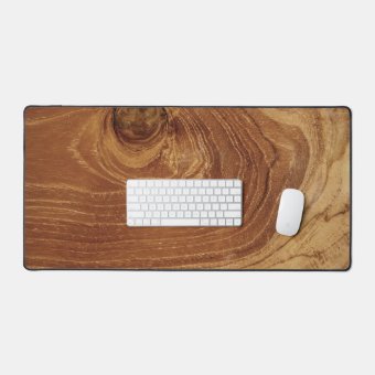 Wooden Rustic Teak Wood Texture Wood Grain Photo Desk Mat | Zazzle