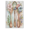WOODEN SPOONS FLORAL DECOUPAGE TISSUE PAPER | Zazzle