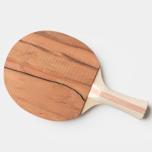 Wooden texture ping pong paddle | Zazzle