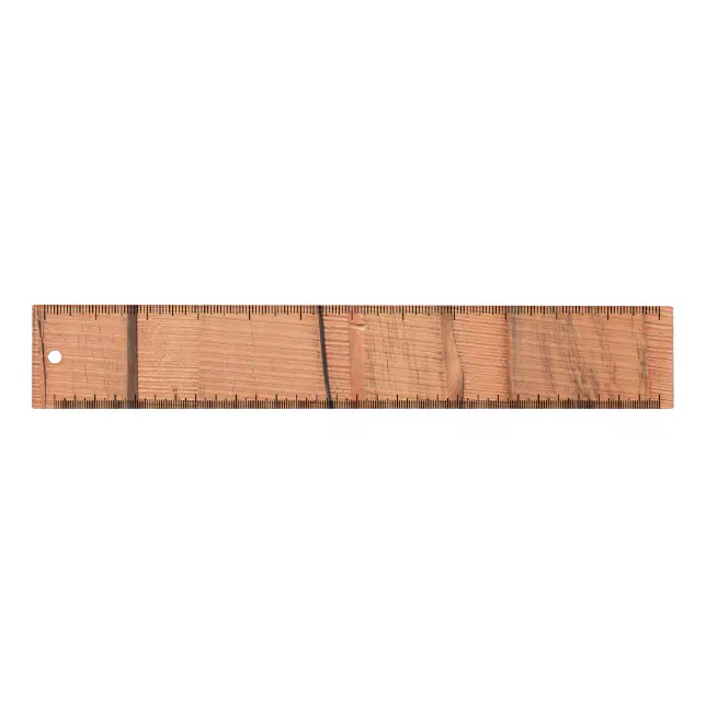 Wooden texture ruler | Zazzle