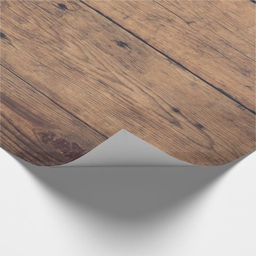 Wooden texture wrapping paper | Zazzle